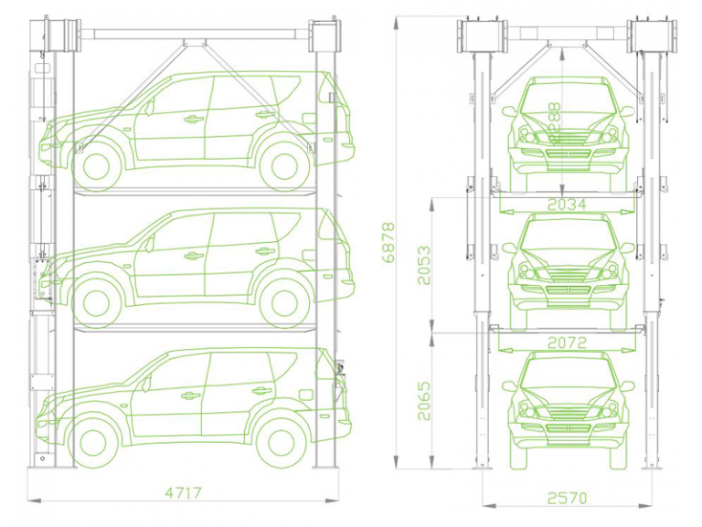 Triple Stacker | Optimal Parking Solutions